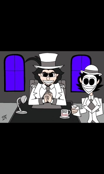 Hardcore Action Sir White Hats Office speed draw #orginalcharacter #oc ...