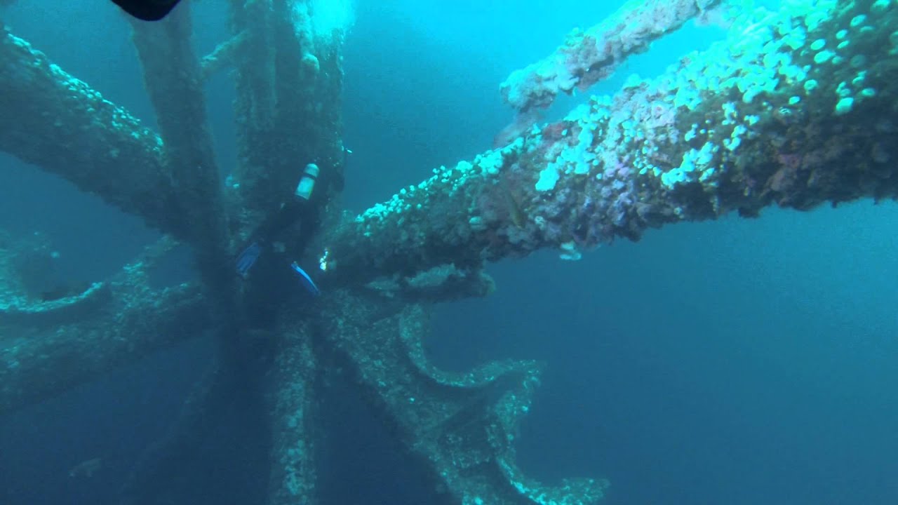 Oil Rig Dive 2-10-13 - YouTube