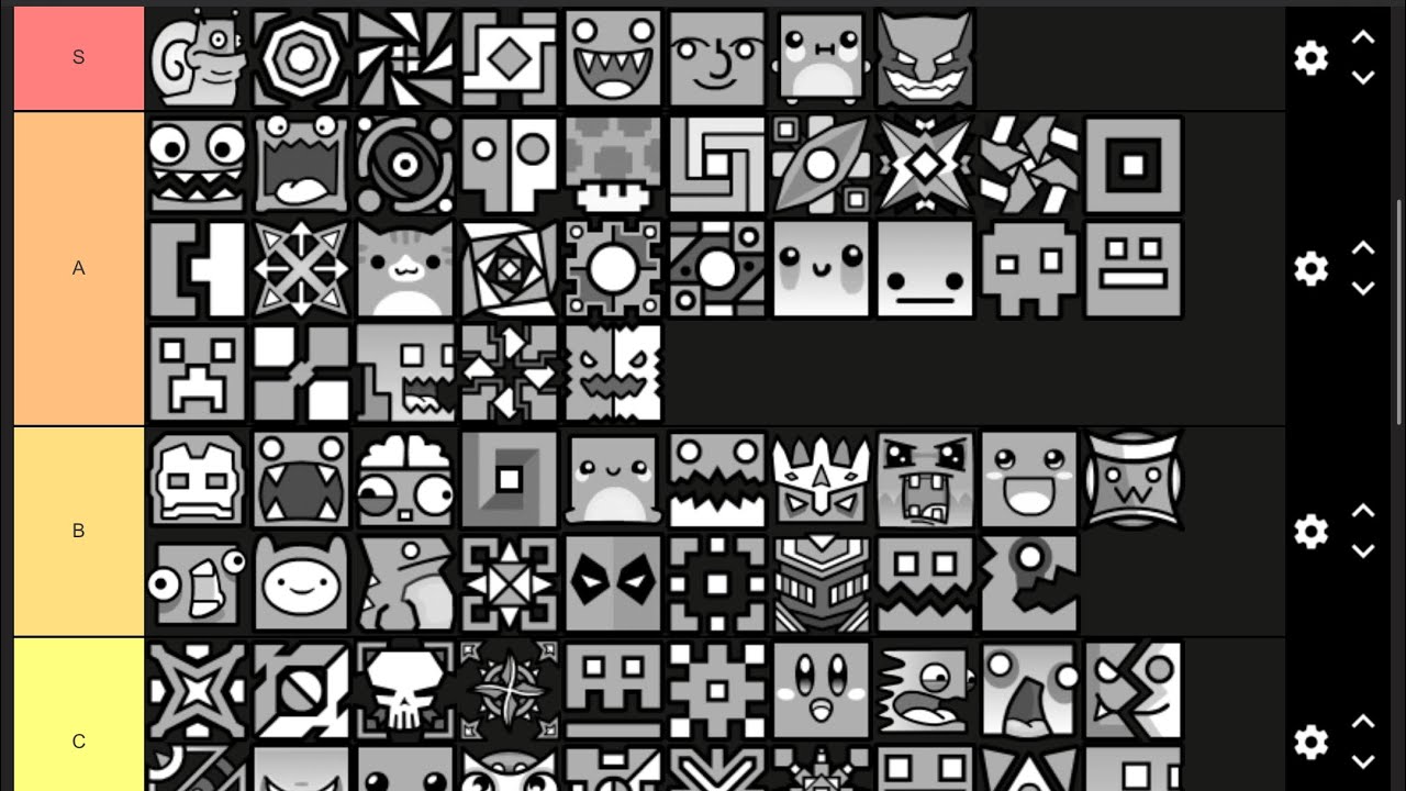 Ranking 2.1 gd icons! - YouTube