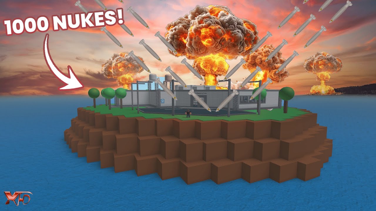 Could you survive 1,000 NUKES in ROBLOX? - YouTube