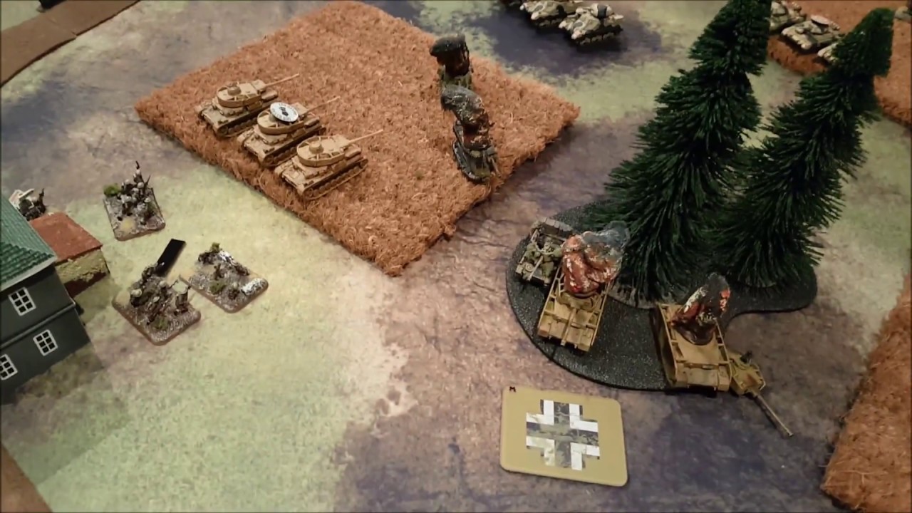Flames of War 71pts CounterAttack DAK vs Desert Rats - YouTube
