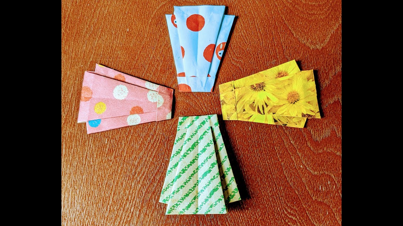 Paper art Handcrafted paper Skirt 8 - YouTube