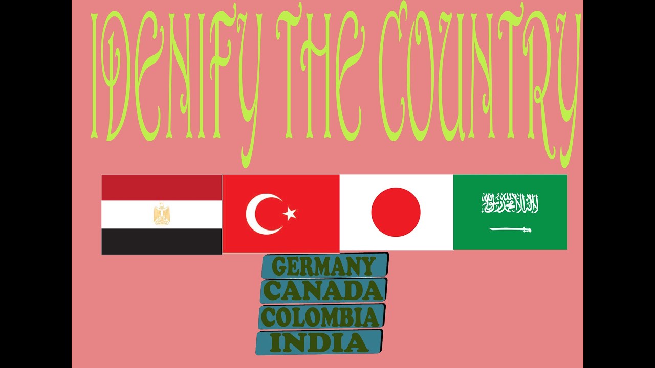 Identify the country by their flag - YouTube