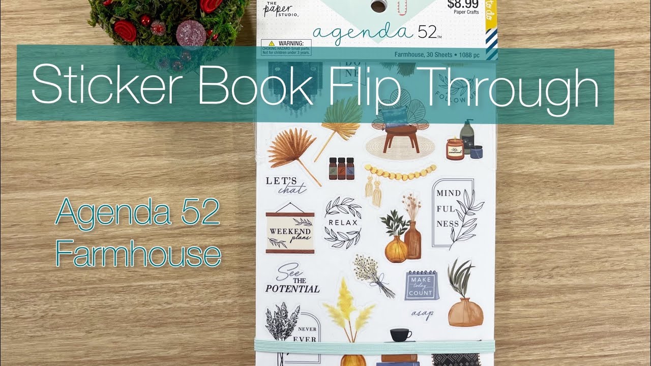 Agenda 52 Sticker Book Flip Through | Hobby Lobby - YouTube