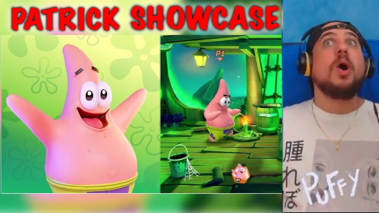 Patrick Star Showcase - Nickelodeon All-Star Brawl REACTION! - YouTube