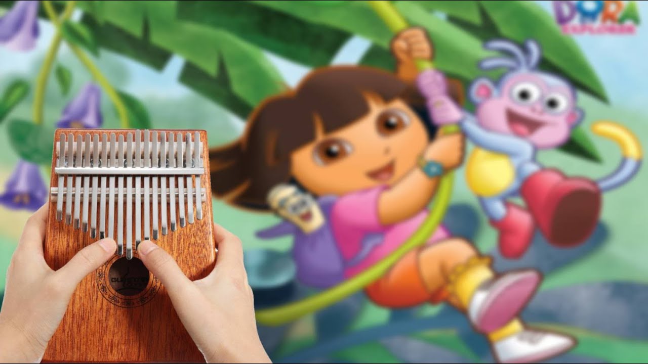 Dora The Explorer Theme Song | Advanced | Kalimba Tutorial | Tabs in ...