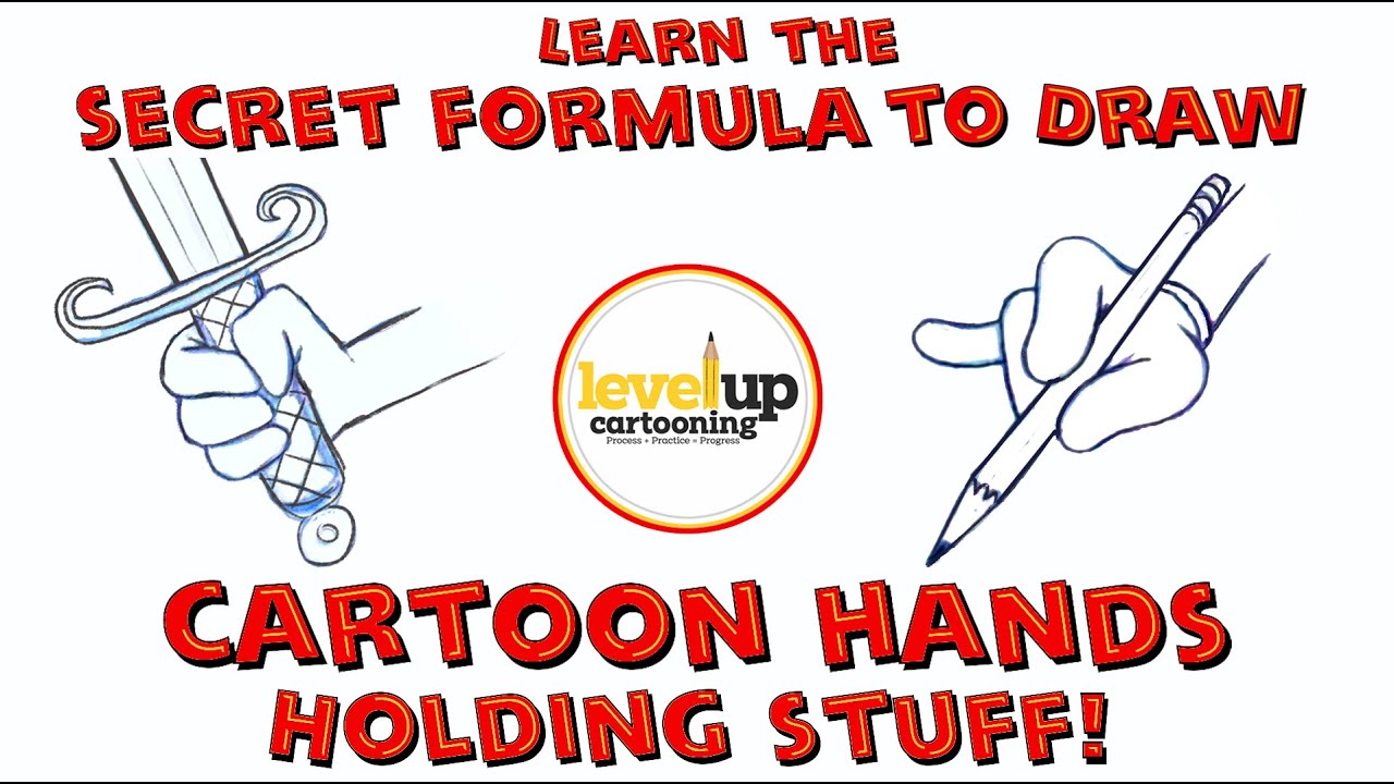 How to Draw Cartoon Hands Holding Stuff Easy Step by Step - YouTube
