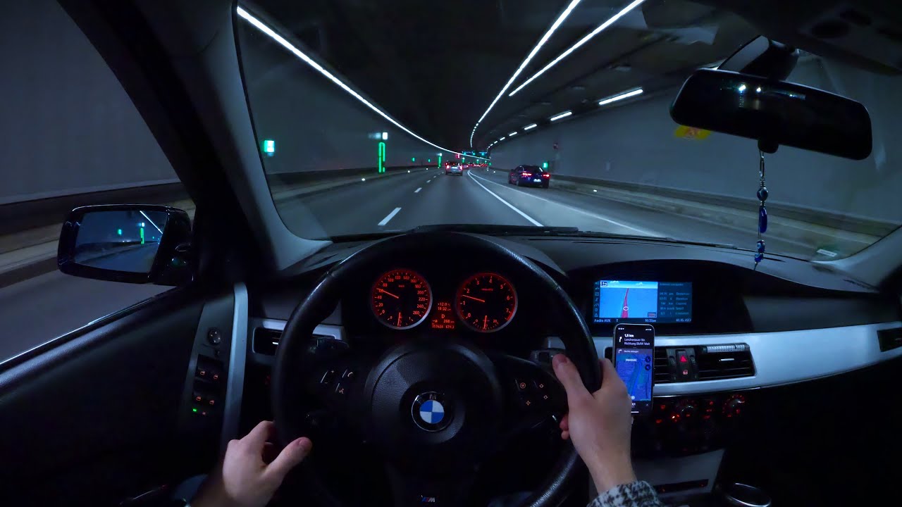 4K POV Night Drive to BMW World Munich in my E60 530i - YouTube