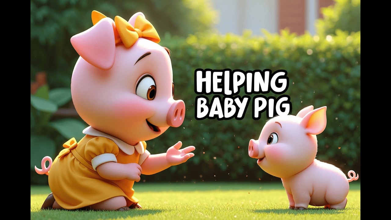 Piggy Helps a Little Baby Pig 🐷 | A Gentle Kindness Story - YouTube