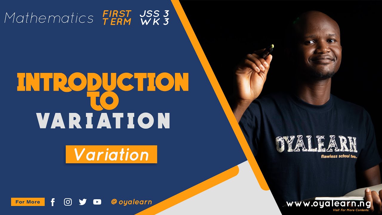JSS3 | Mathematics | Variation | Introduction - YouTube