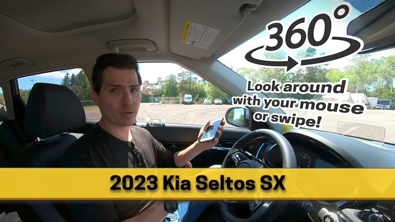 2023 Kia Seltos SX Interior and Test Drive in 360 VR - YouTube