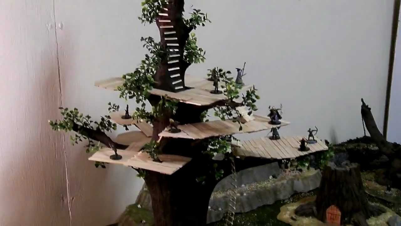 Elven Tree Fortress - LOTR Warhammer - Miniature War Game - YouTube