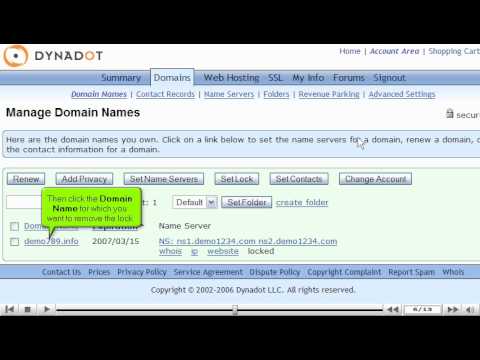 Transfering from DynaDot.com - Domain Transfer Tutorials - YouTube
