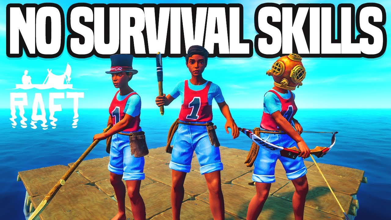 Three Idiots Try To Survive On A Raft Stranded At Sea - YouTube