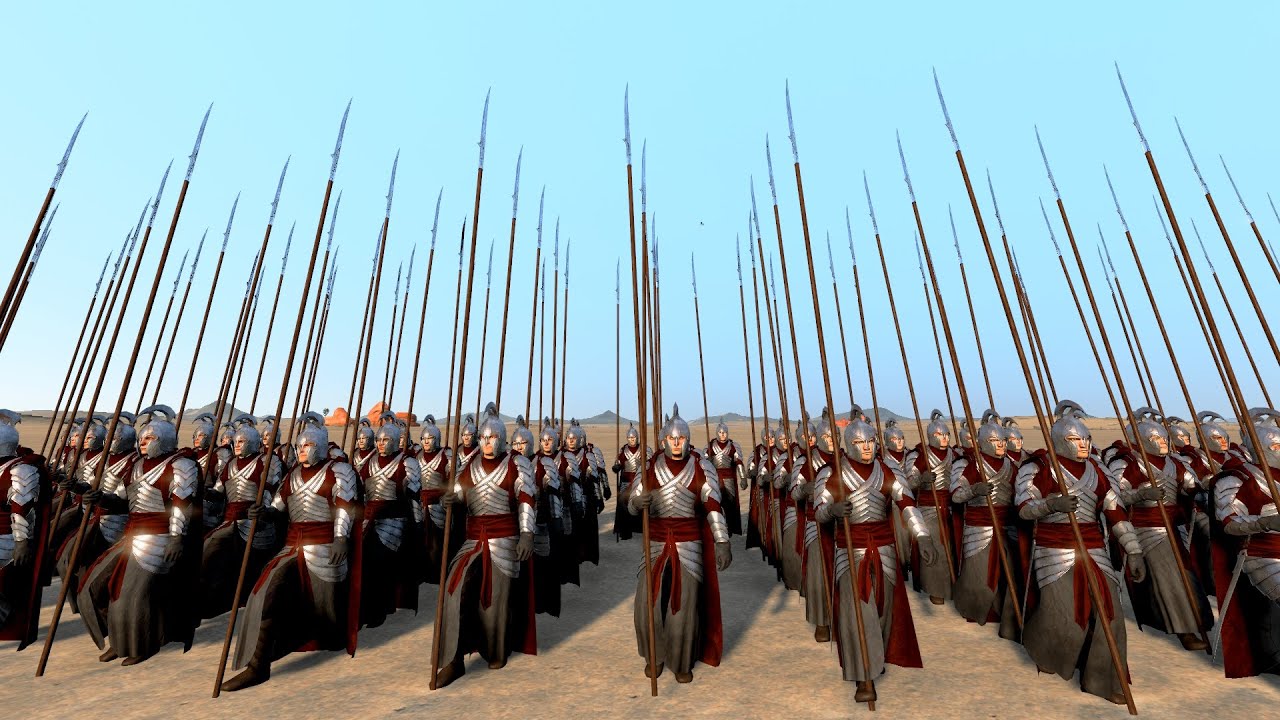 700 Noldorin Pike Vs 3,750 Mordor Orc Pillagers | Total War Attila ...