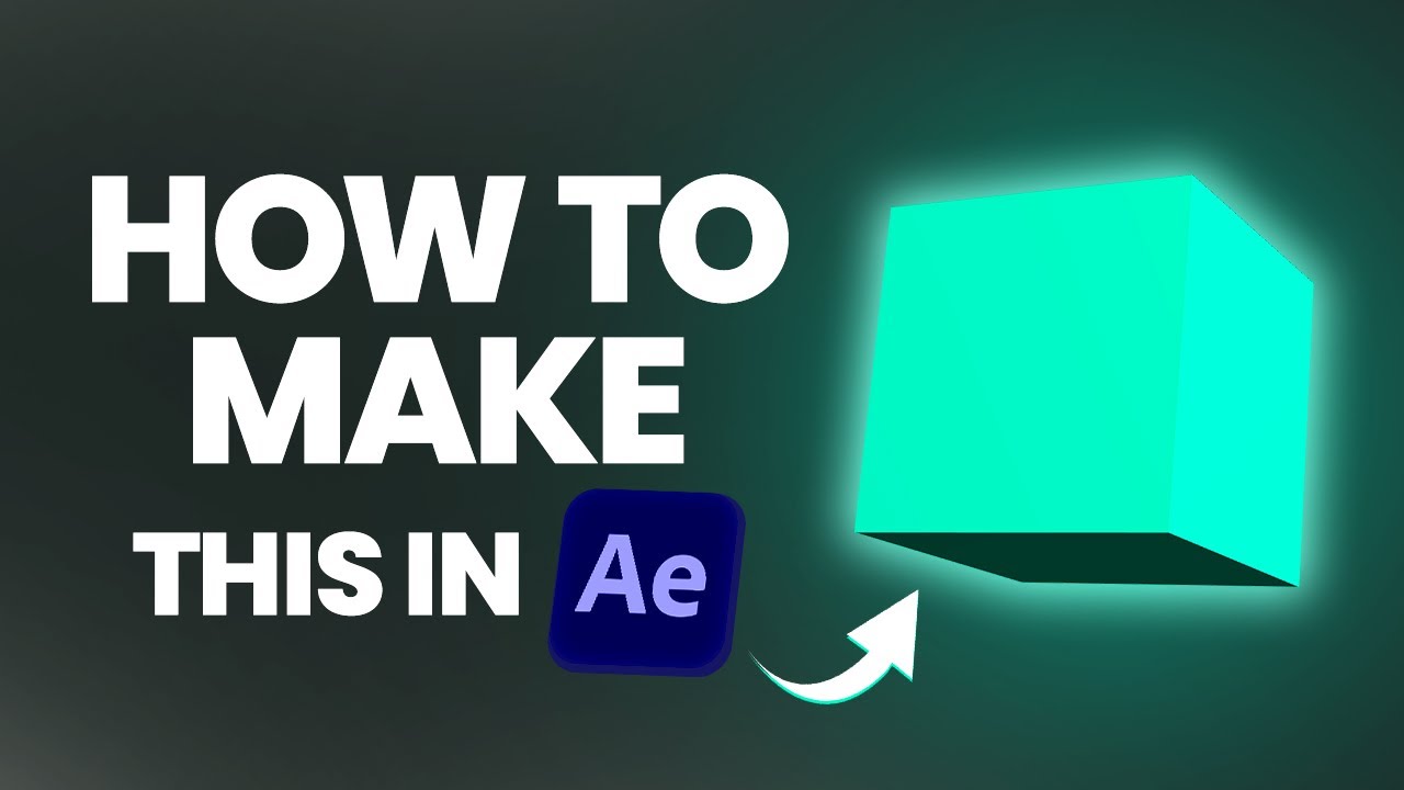3D CUBE After Effects Tutorial | After effects in 1 Minute - YouTube