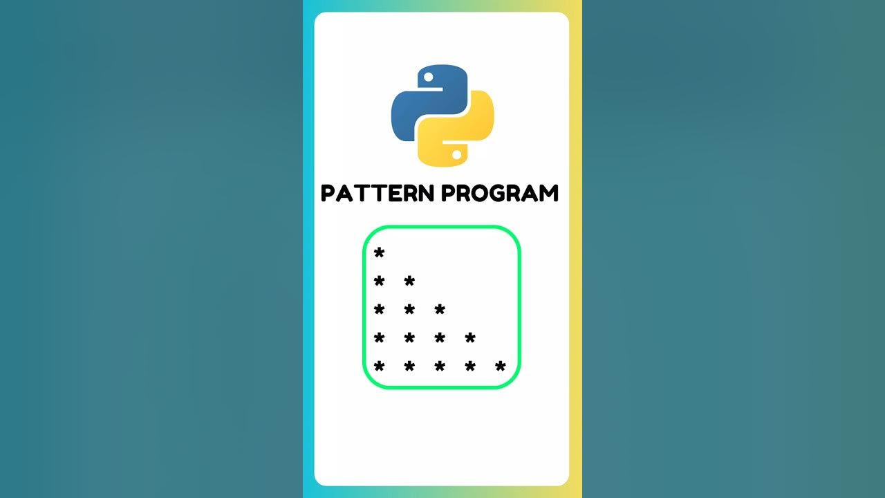 Pattern Printing In Python - 7 | Python For Beginners | #python - YouTube