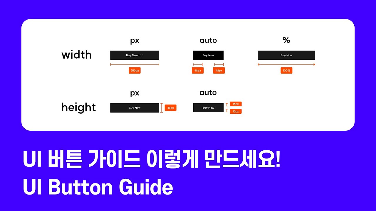Ui 버튼 가이드 만들기 피그마 Htmlcss Youtube