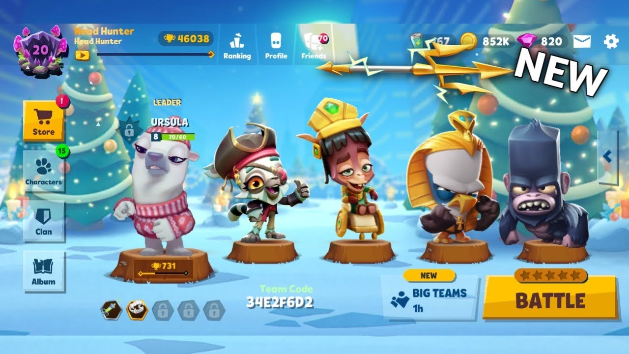 Zooba Squad Ursula Joy Paco Steve Bruce Duke New Skin Hunter Gameplay ...