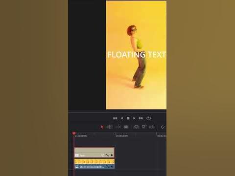 How to Create Floating Text in Davinci Resolve #davinciresolve - YouTube