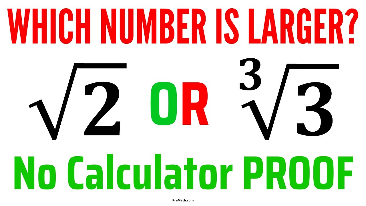 Cambridge Interview Question! Identify the Larger Number? The Square ...