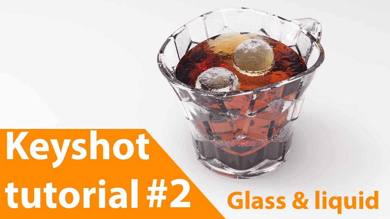 How to render liquid and glass Keyshot tutorial in hindi - YouTube