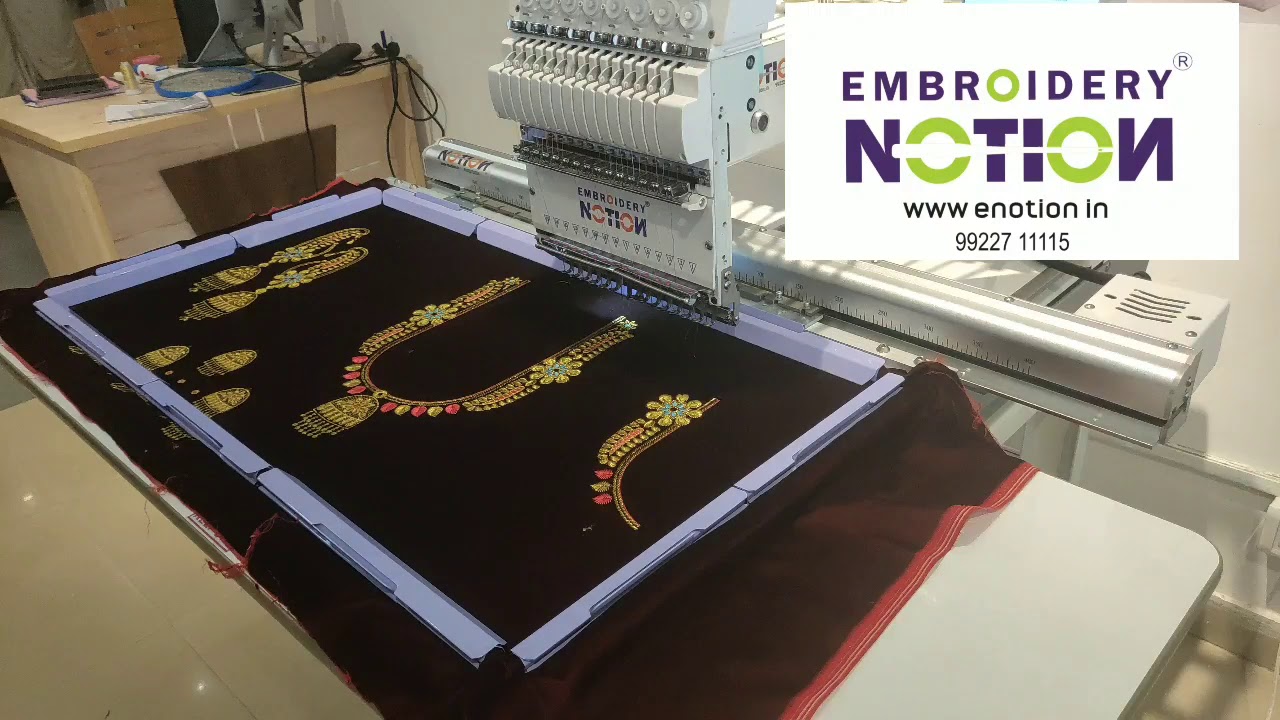 Blouses Embroidery Machine - YouTube