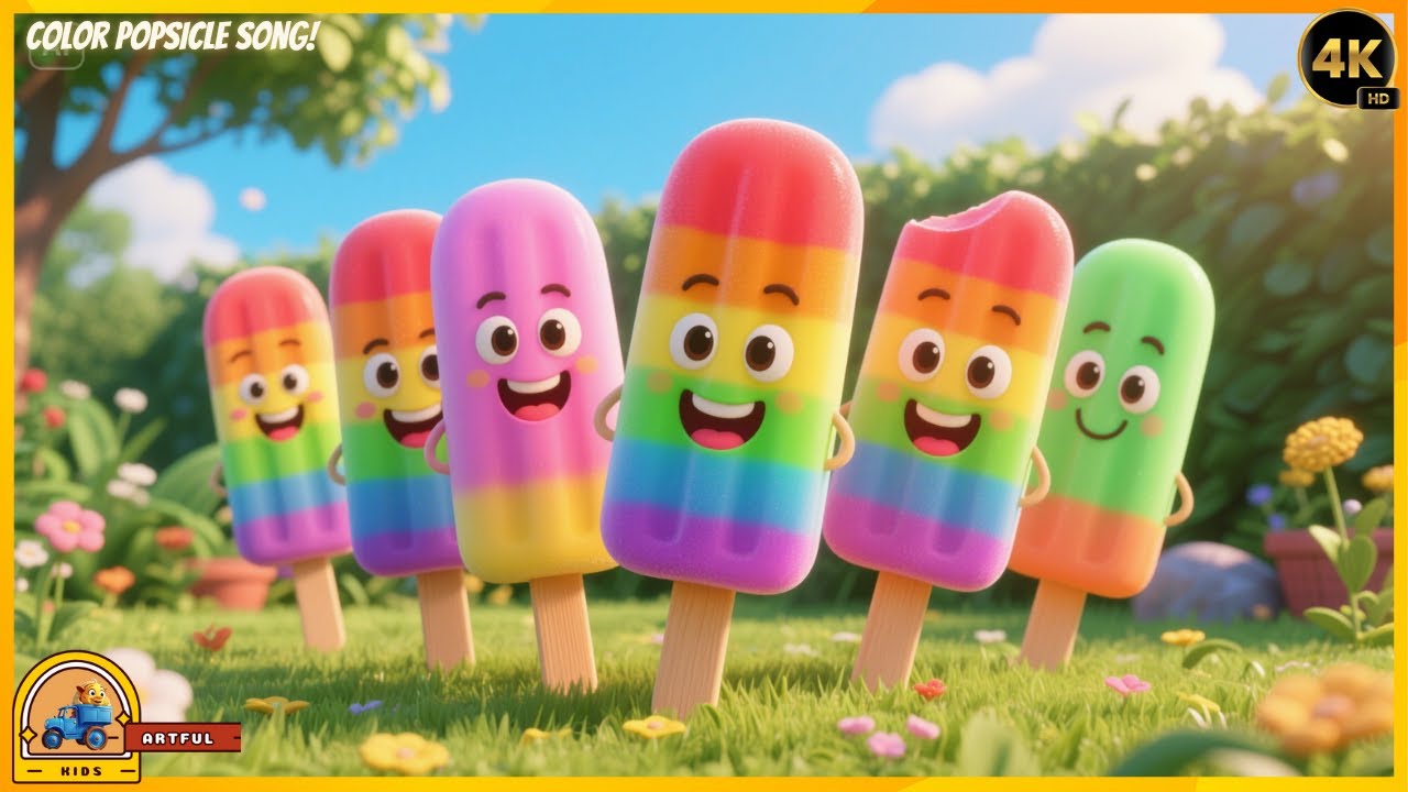 🌈 Rainbow Popsicle Song 🍓🍊🍍🫐🍇 | Colorful Fruit Fun for Kids! 🎶 - YouTube