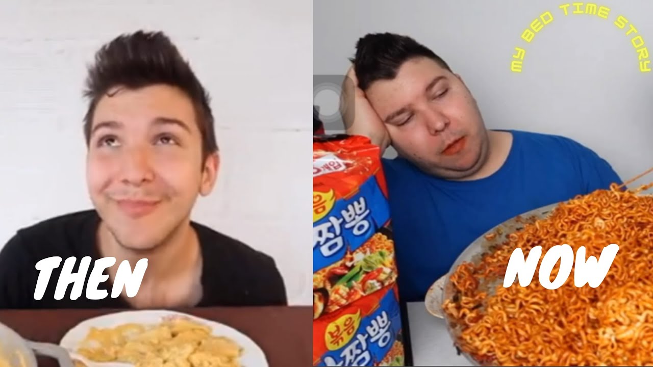 Mukbangers THEN vs NOW - YouTube