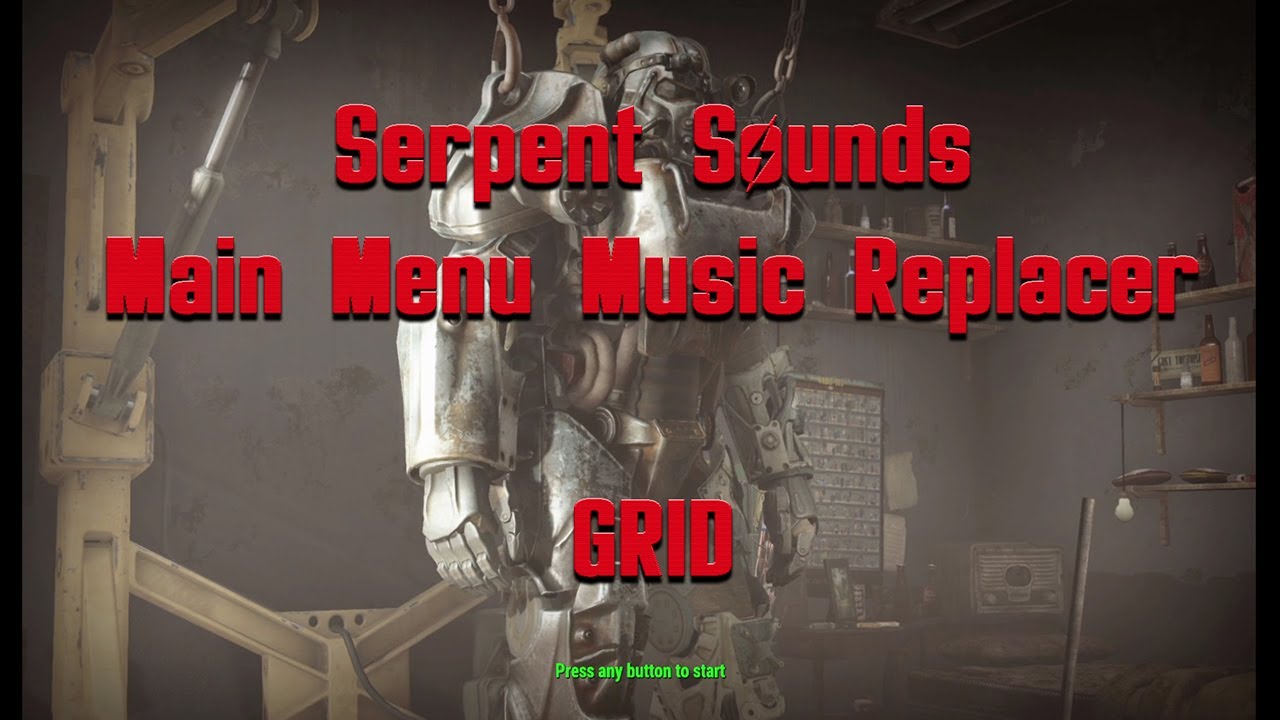 Fallout 4 - Serpent Sounds - GRID - Main Menu Music Replacer - YouTube