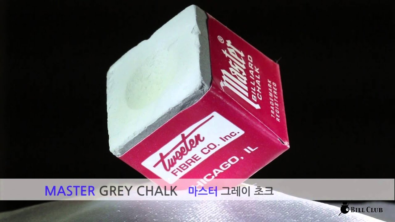 Master Billiards Chalk - Grey / 마스터 그레이 당구 초크 - YouTube