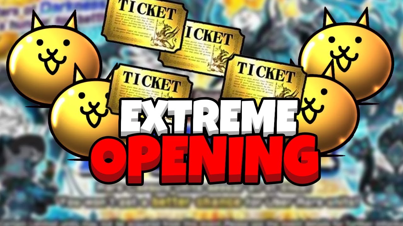 The Battle Cats EXTREME Rare Ticket opening 30+ - YouTube