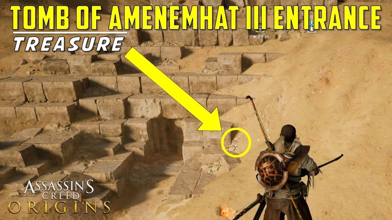 How to get the Treasure at the Entrance of Tomb of Amenemhat III | Loot ...