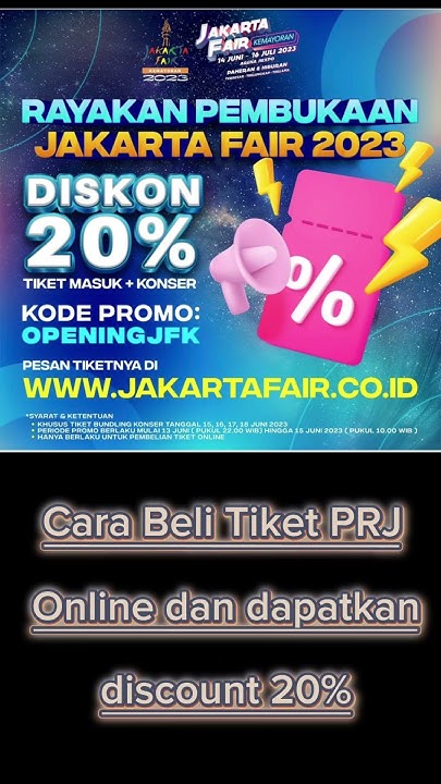 CARA BELI TIKET PRJ 2023 - YouTube
