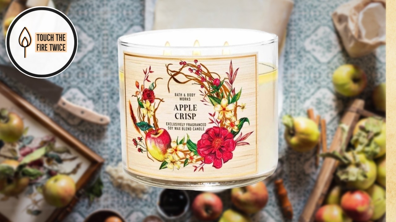 Apple Crisp Candle Review | Bath & Body Works | TouchTheFireTwice - YouTube