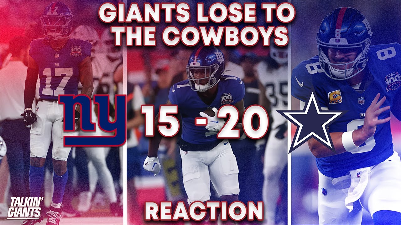 Giants LOSE to Cowboys in Primetime Again Reaction - YouTube