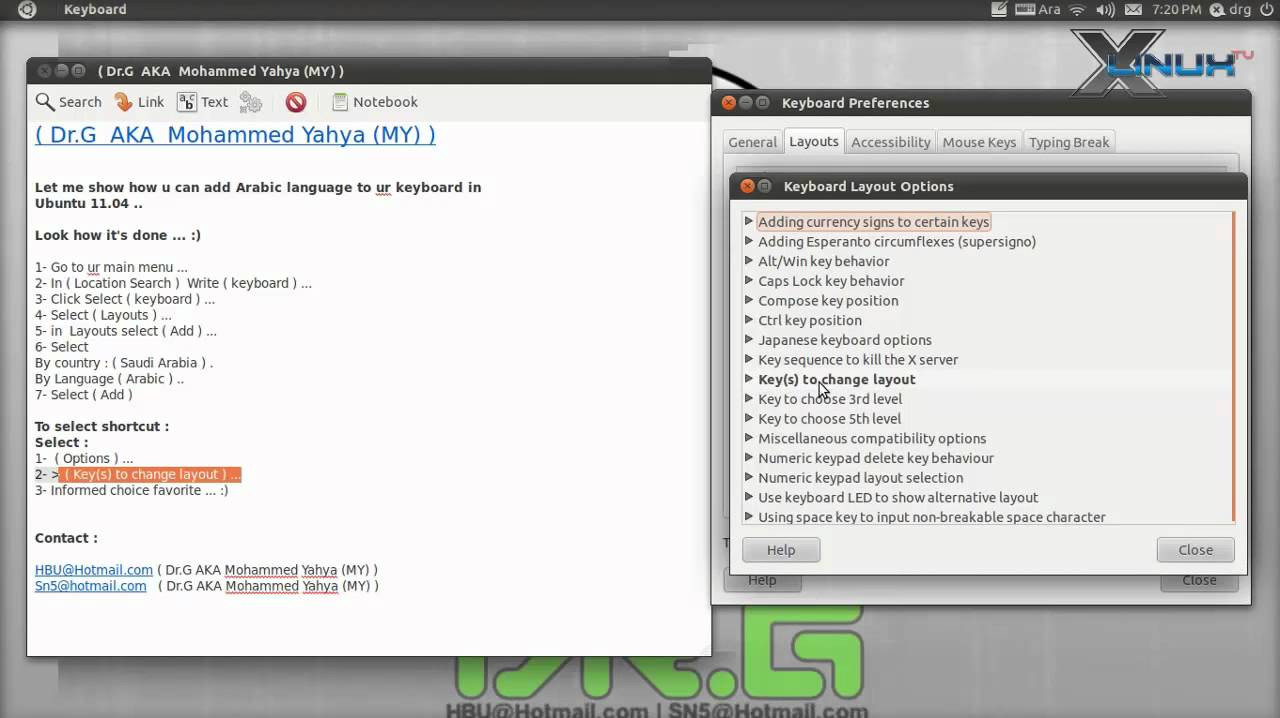 Add Arabic Keyboard To Ubuntu 11.04 .. - YouTube