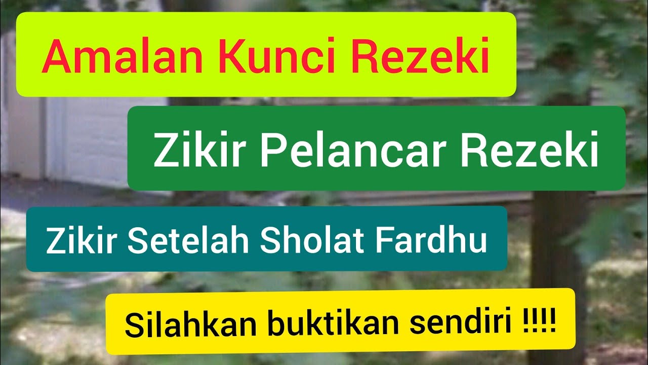 DZIKIR KUNCI REZEKI 20x || Ya Hanan Ya Mannan Ya Fattah Ya Rozak Ya ...