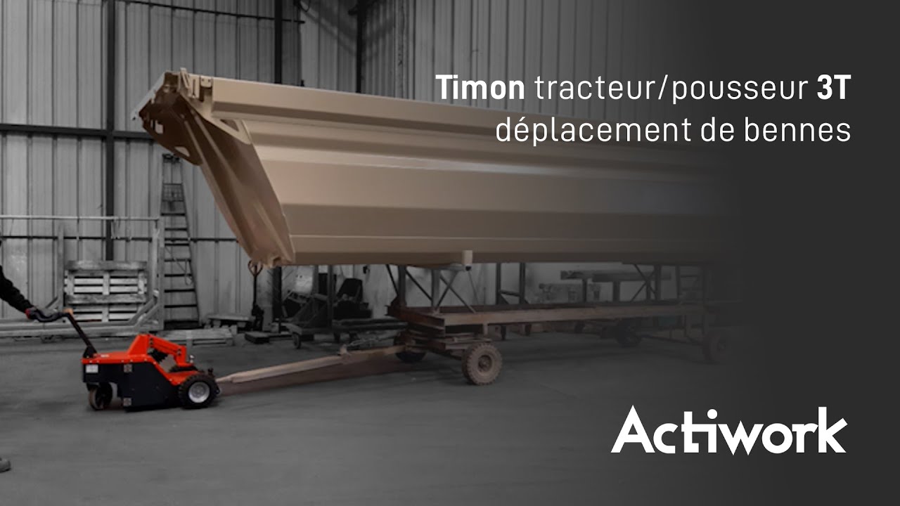 ACTIWORK | Timon tracteur/pousseur TM30, déplacement de bennes de ...