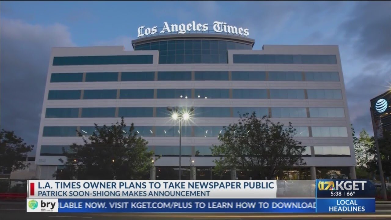 LA Times owner plans to take newspaper public - YouTube