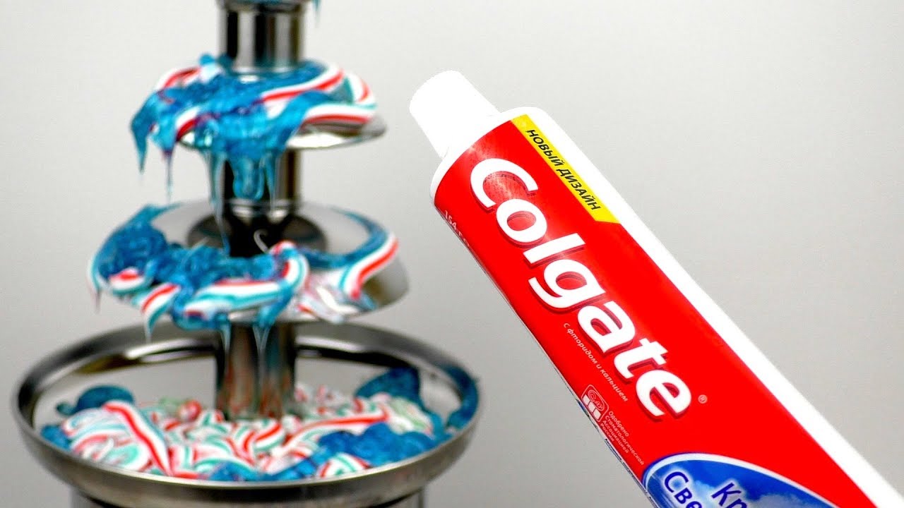EXPERIMENT: What Happens if You Put Colgate on Chocolate Fountain - YouTube