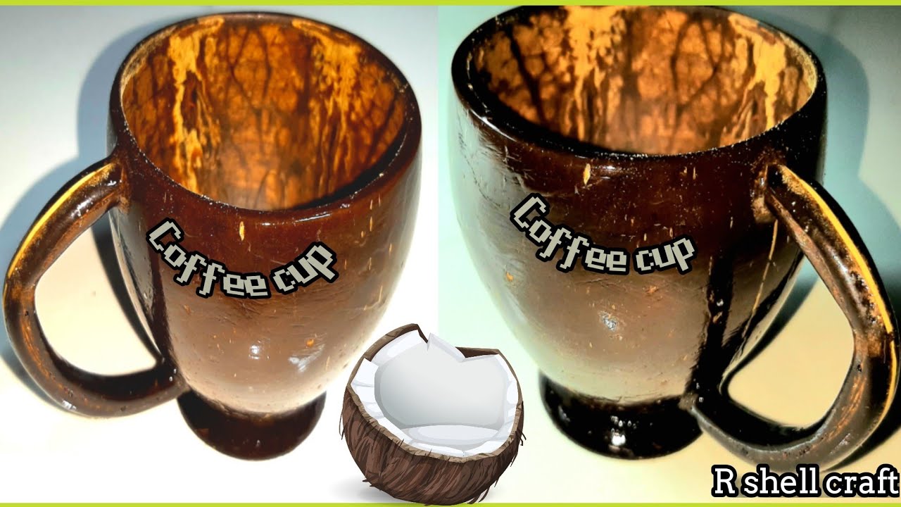 DIY Coconut shell coffee cup|#chiratta cup|ചിരട്ടയിൽ നിർമ്മിച്ച കോഫി ...