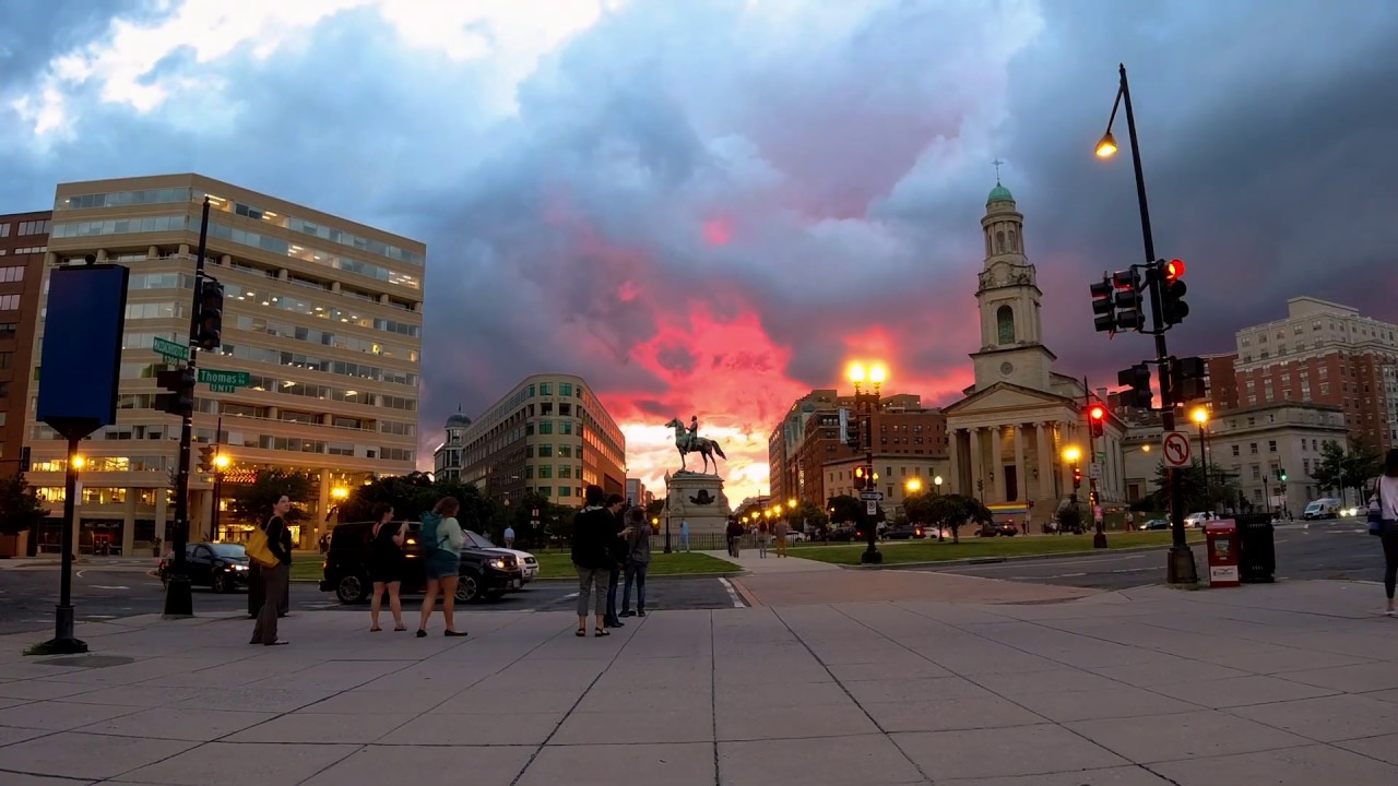 Thomas Circle Sky in Washington DC | 2019 4k - YouTube