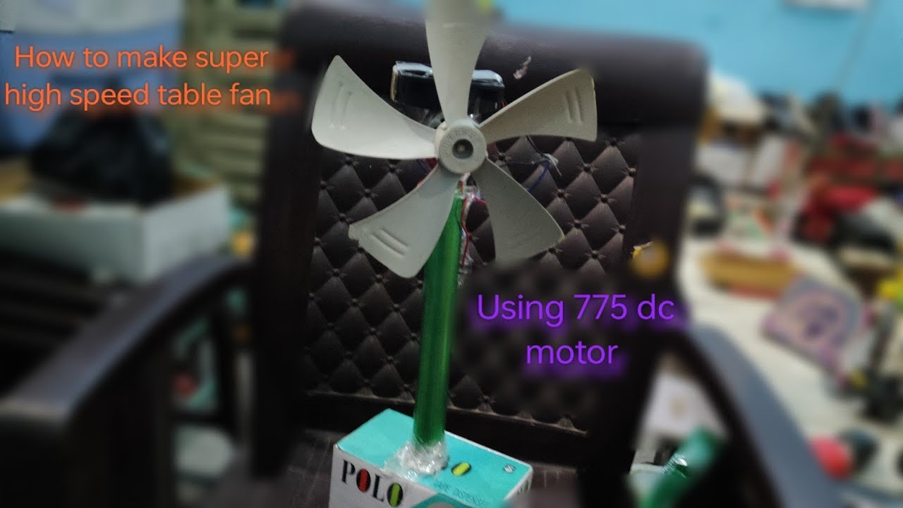 How to make Super high speed table fan - YouTube