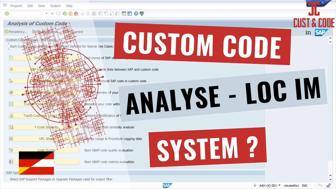Custom Code Analyse - Wieviel Zeilen Z-ABAP Code ist in eurem SAP ...