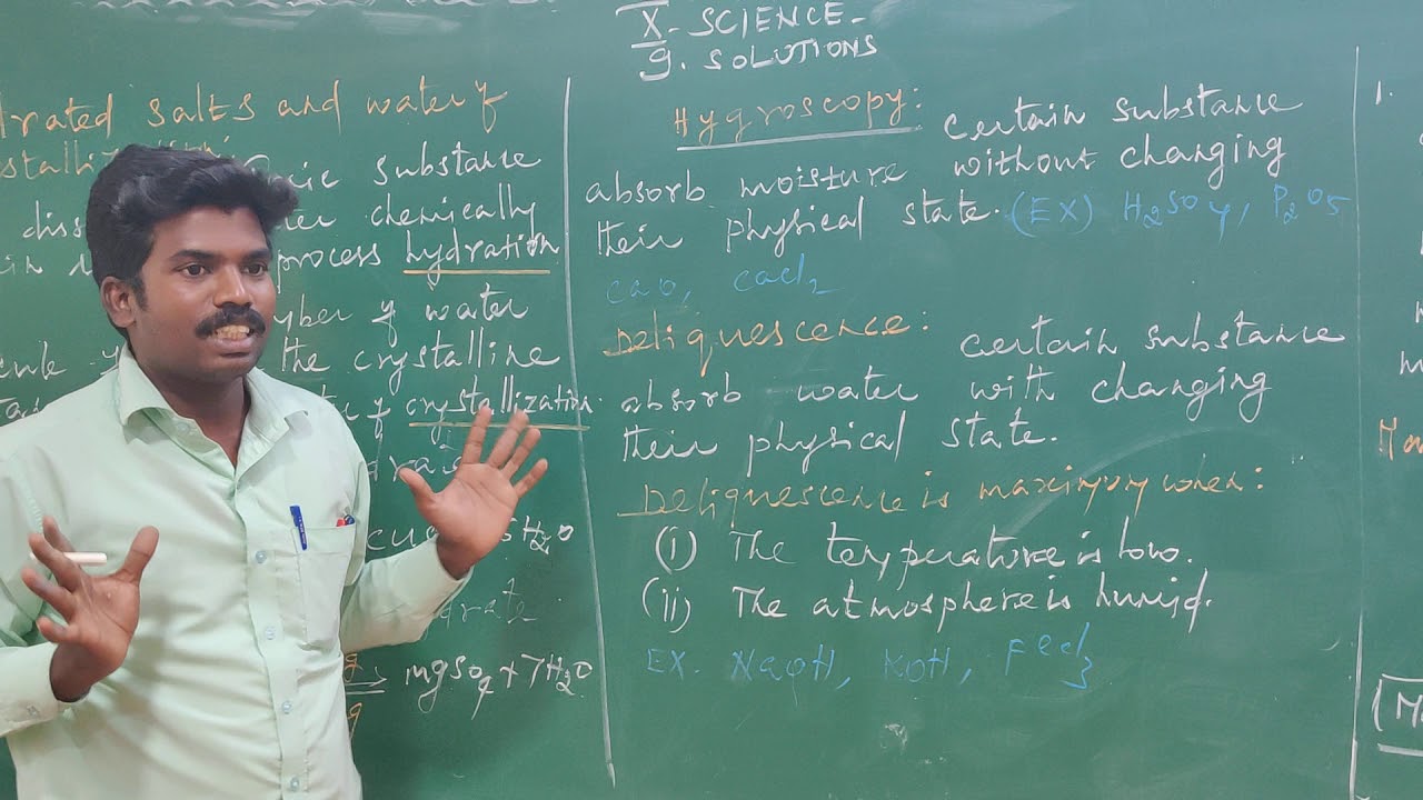 X - Science - Unit 9 - Hydrated salts and water of crystallization ...