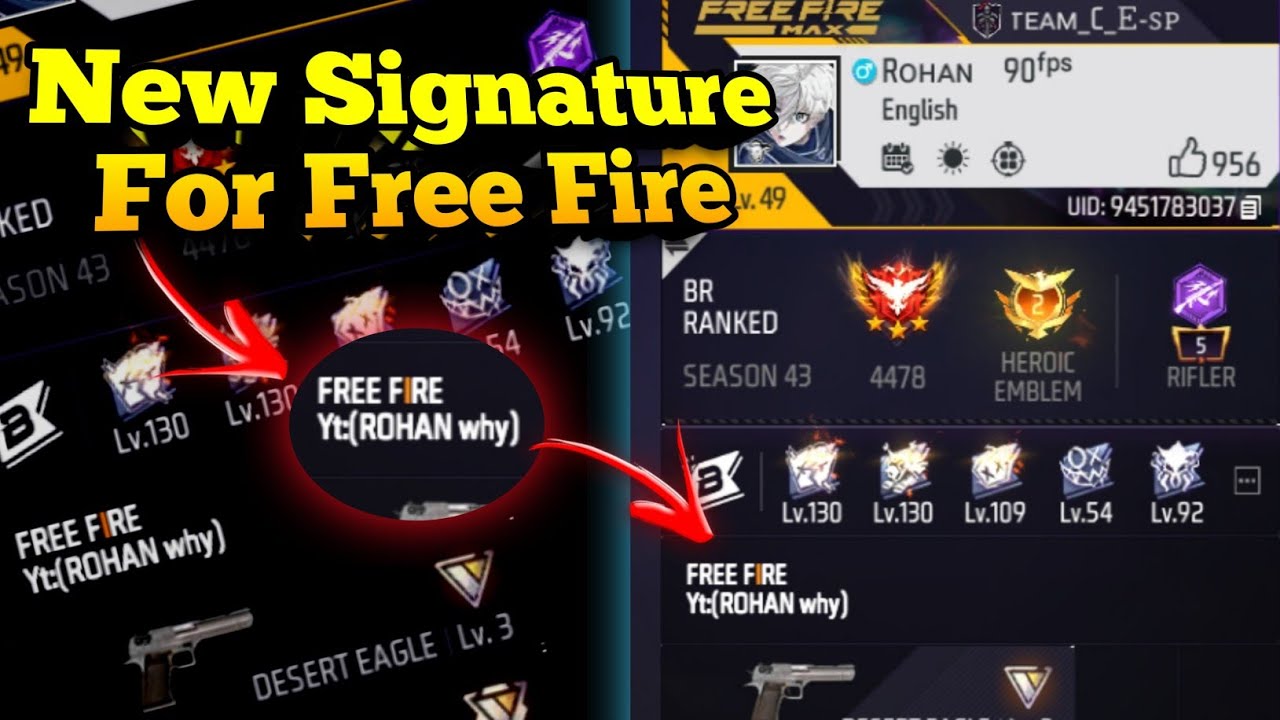 FREE FIRE NEW BIO STYLE || FREE FIRE ID PROFILE BIO STYLE || FIRE FIRE ...
