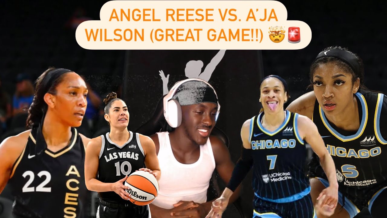 Angel Reese Vs A'ja Wilson!! (INTENSE GAME) Venom Reacts To Las Vegas Aces Vs Chicago Sky ...