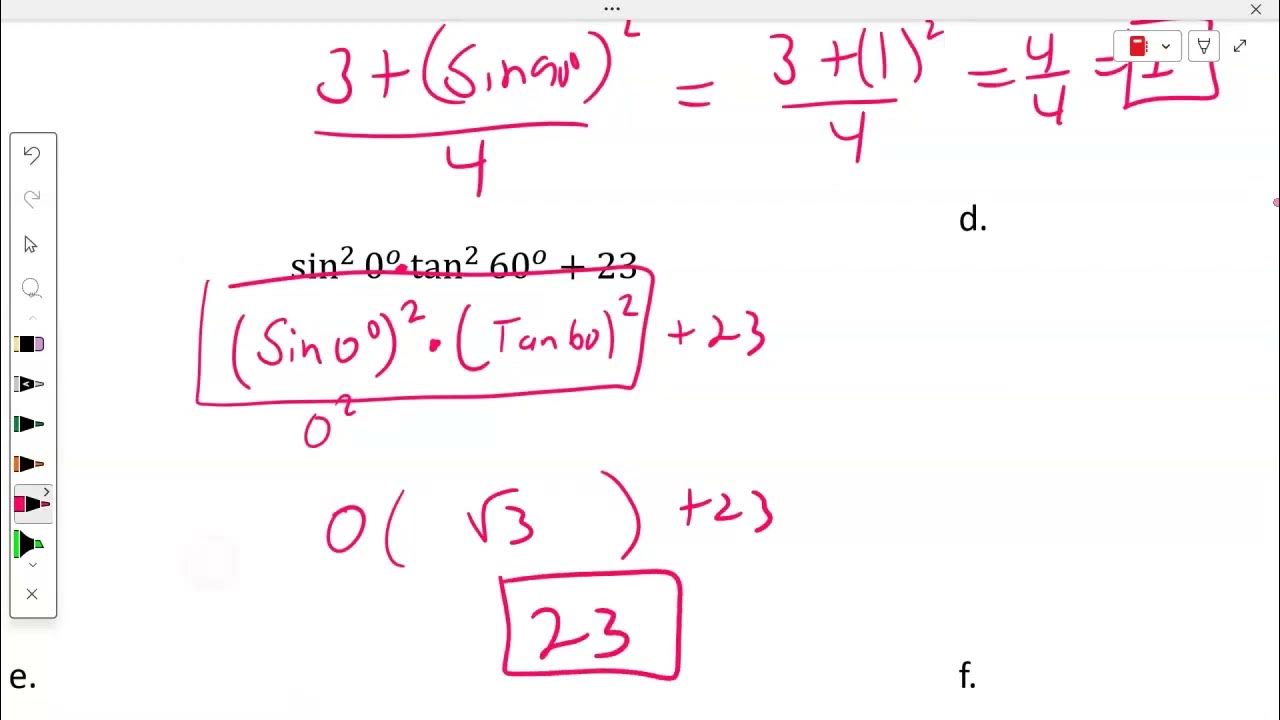 Evaluating Trig Expressions - YouTube