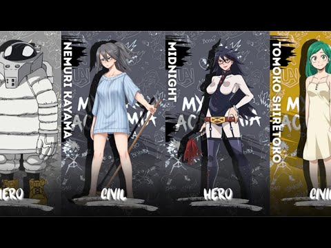 All Pro Hero Costumes in My Hero Academia (Boku No Hero Academia)